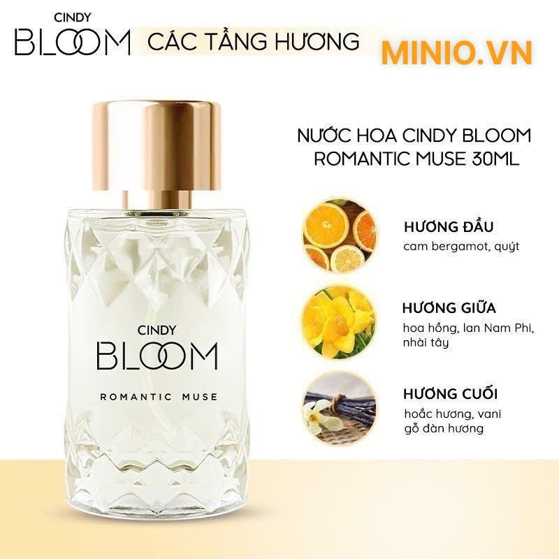 Nước hoa Cindy Bloom Romantic Muse 30ml – Minio