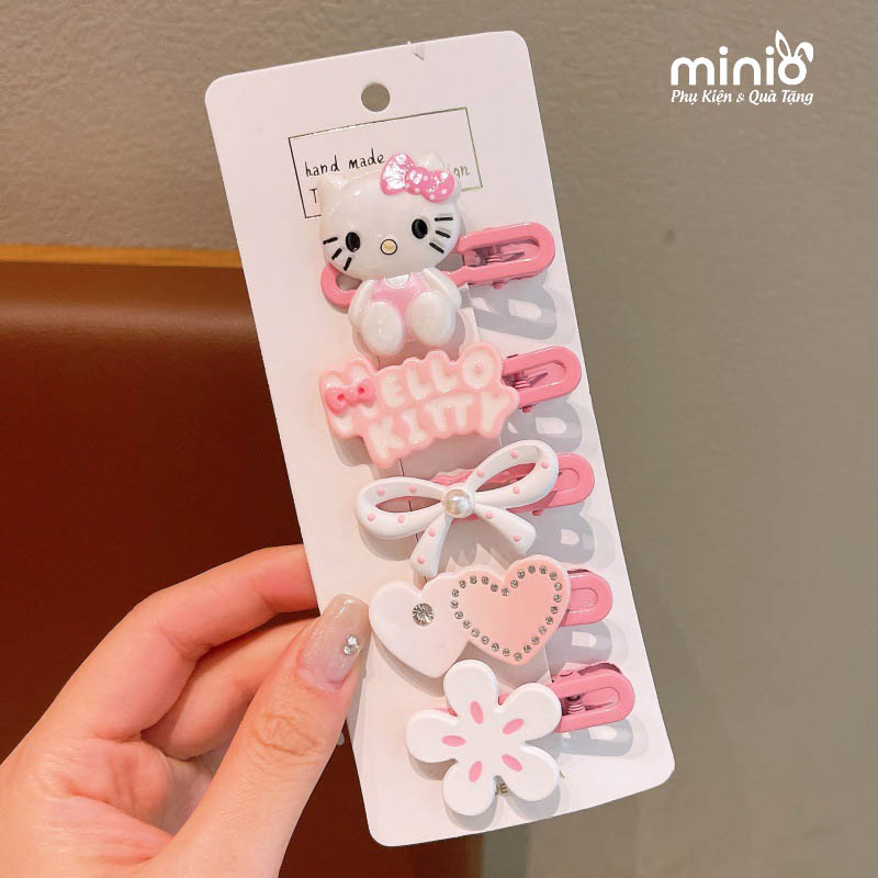 Set kẹp Kuromi,Hello Kitty – Minio