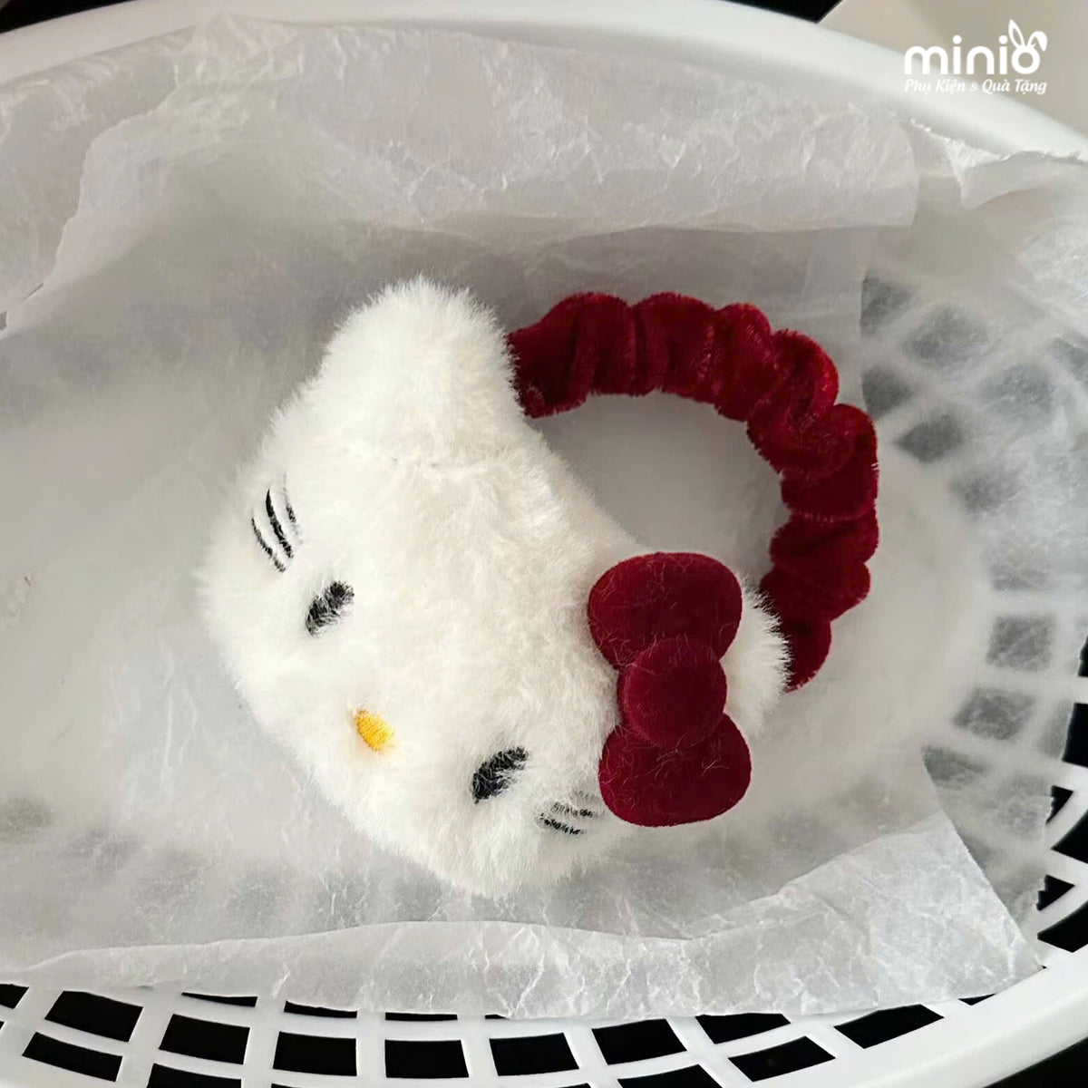 Cột tóc lông nhung Hello Kitty – Minio