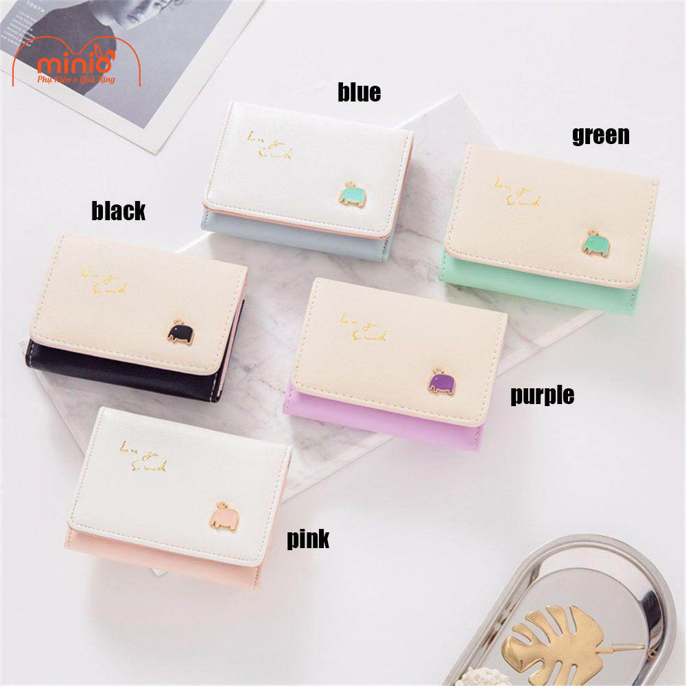 Ví gấp 3 icon voi – Minio