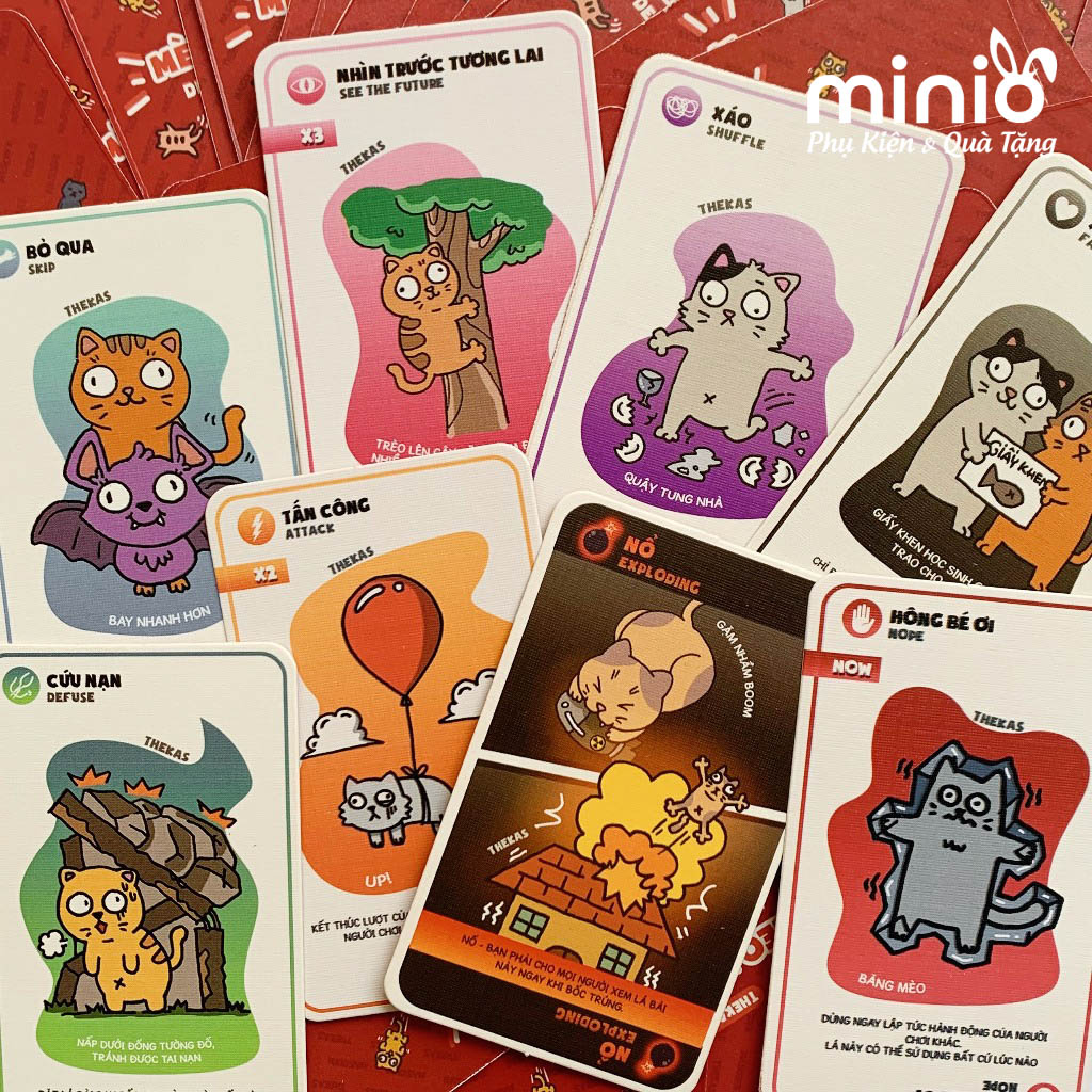 Bộ bài mèo huỷ diệt ver đen – Minio
