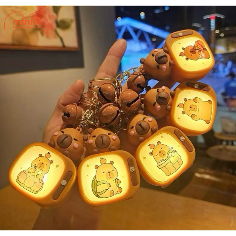 Móc khóa Capybara tivi sáng dèn ML – Minio