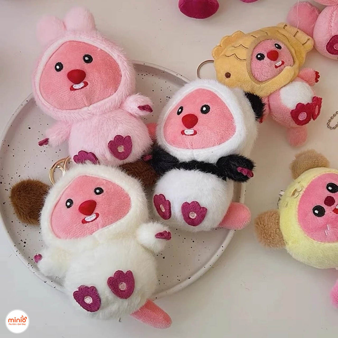 Móc khóa bông loopy áo cosplay – Minio